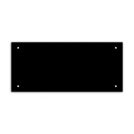 General information sign - 8 x 18 cm, black