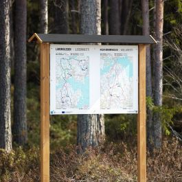 Trail map sign A0