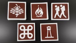 SFS -symboler outlet brun 90*90