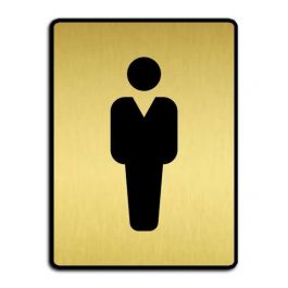 WC-kyltti miehet-kulta
